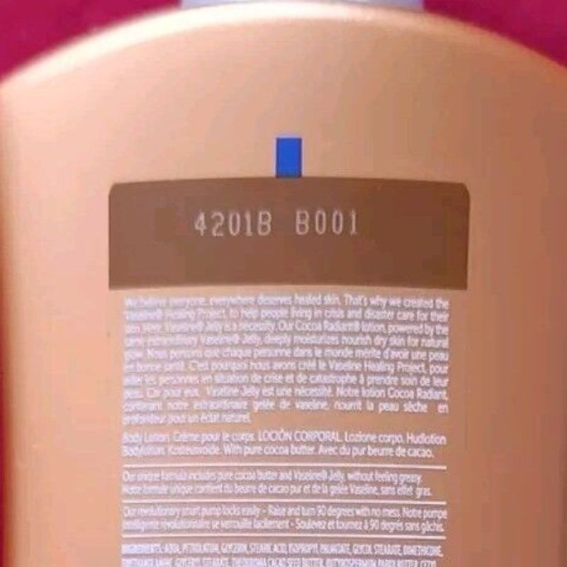 Vaseline Batch Code Checker - CosmeticInspector